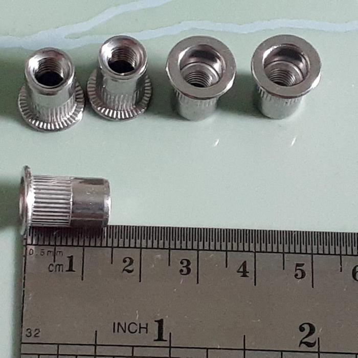 Jual NUT RIVET M6 STAINLESS STEEL 304 MUR RIVET M6 SS NUTSERT ANTI KARAT - Kab. Tangerang ...
