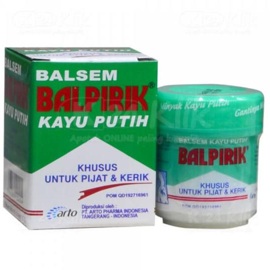 Jual BALSEM BALPIRIK KAYU PUTIH 20 GR / BALPIRIK HIJAU KAYU PUTIH ...
