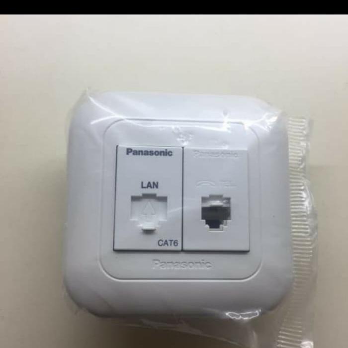 Jual Outlet data cat 6 + Outlet telepon panasonic wide series komplit ...