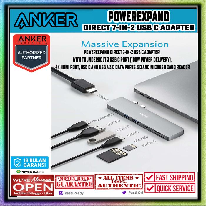 Promo ANKER USB HUB POWEREXTEND 7-in-2 USB C Adapter Cicil 0% 3x ...