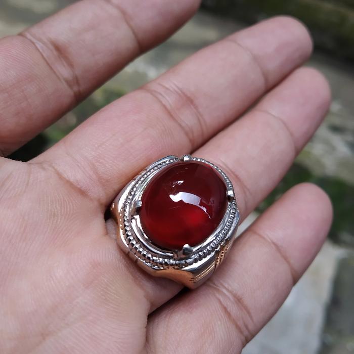 Jual cincin batu akik red baron asli pacitan bukan red Raflesia - Kab ...