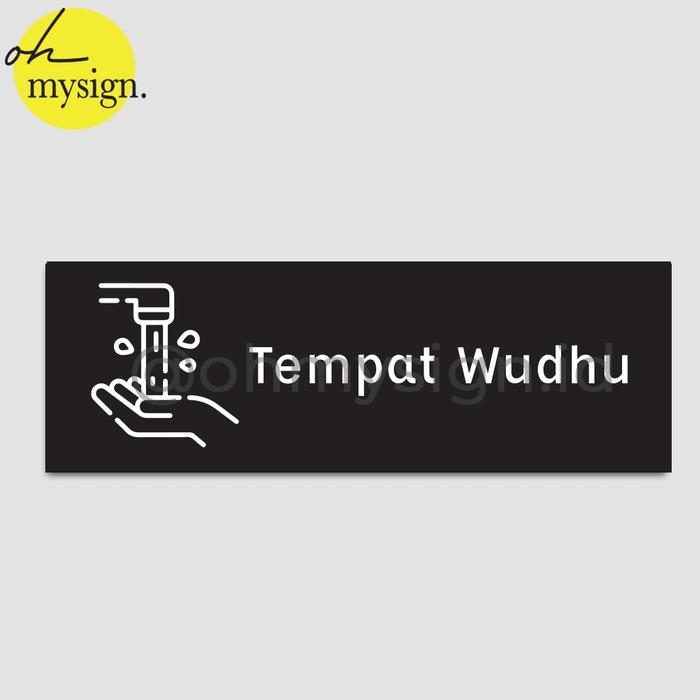 Jual SIGN BOARD TEMPAT WUDHU | SIGNAGE TEMPAT WUDHU | SIGN WUDHU ...