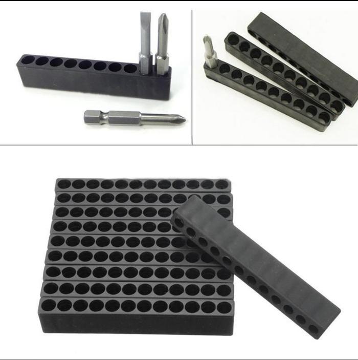 Jual Screwdriver Bit Holder Storage 1/4 hex shank 12 hole tempat mata ...