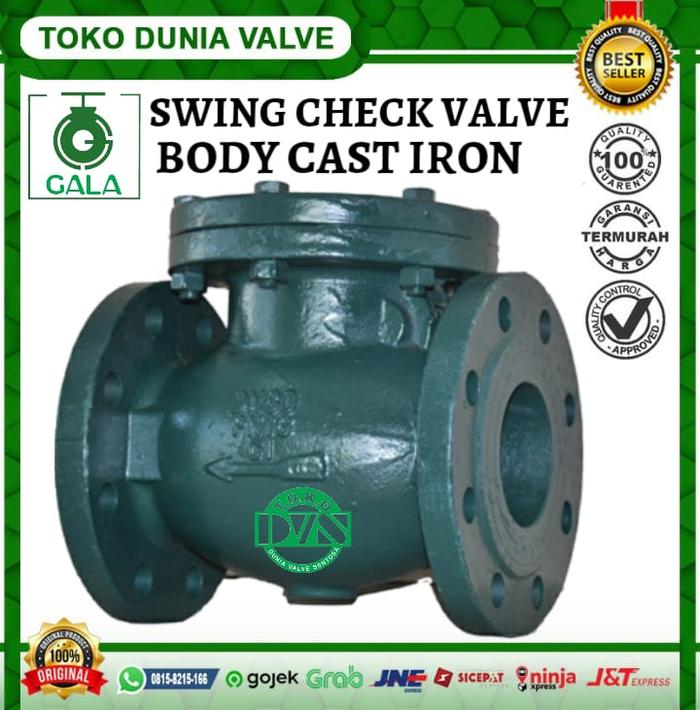 Jual GALA SWING CHECK VALVE CAST IRON 4 INCHI DN 100 JIS 10K -ORIGINAL ...