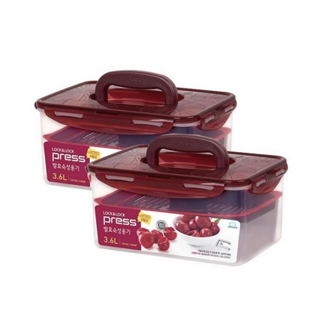 Jual 2Pcs Kotak Kimchi Press Container Food Storage Kotak Fermentasi ...