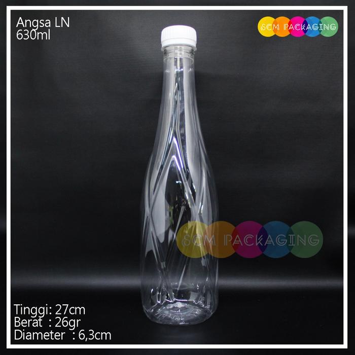 Jual Botol plastik pet angsa 600ml 630ml foodgrade Syrup kopi jus susu ...