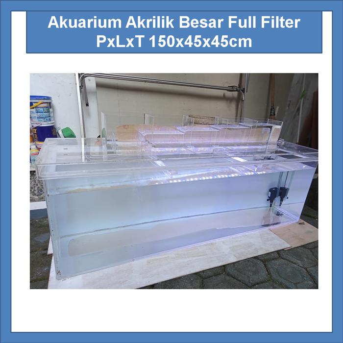Jual Akuarium Akrilik Besar Full Filter 150x45x45cm - Kota Bekasi ...
