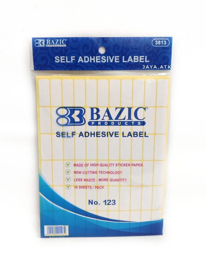 Jual STIKER LABEL NAMA NO. 123 LABEL STICKER 12 X 30 MM ISI 10 LEMBAR ...