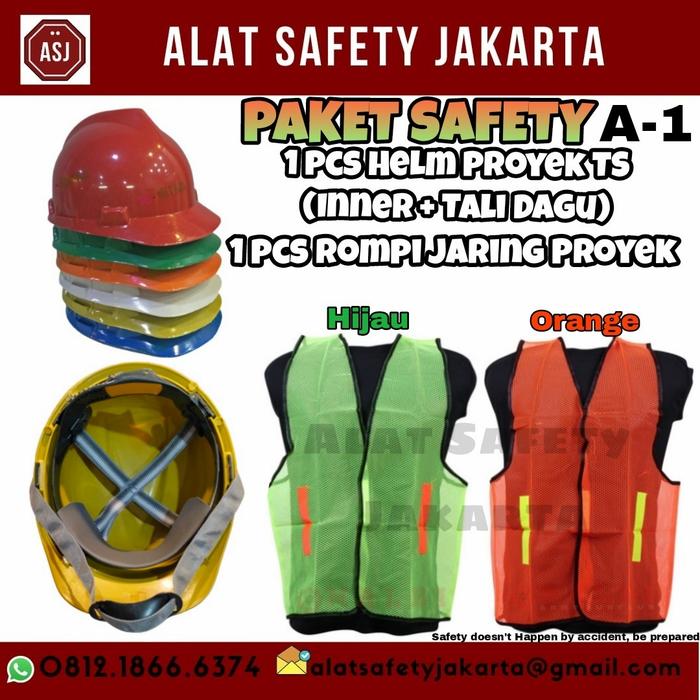 Jual Paket Helm Proyek TS + Rompi Jaring - Jakarta Barat - Alat Safety ... Jual Paket Helm Proyek TS + Rompi Jaring - Jakarta Barat - Alat Safety ...