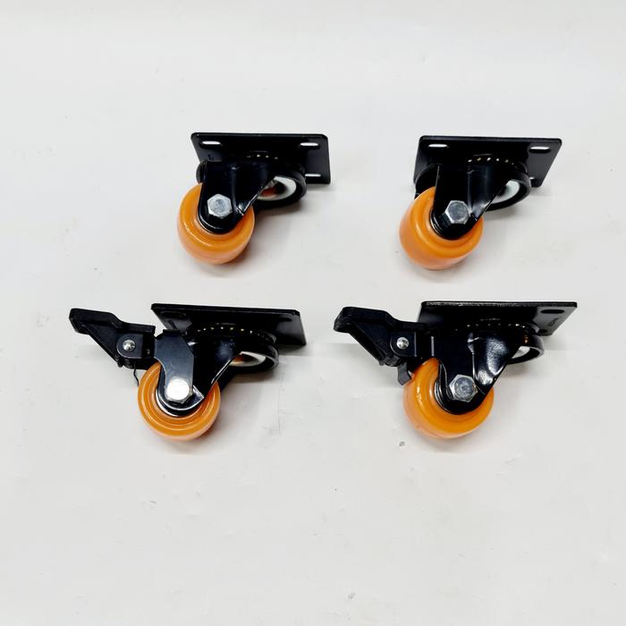 Jual Roda Ranger Germany Nilon Orange 1.5 Inch 2putar+rem 2 putar ...