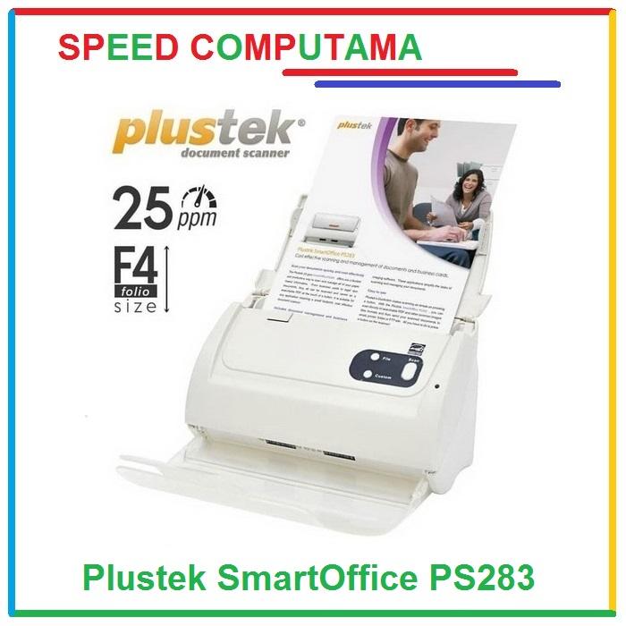 Jual Plustek SmartOffice PS283 Scanner ADF Komputer Dokumen Folio F4 ...