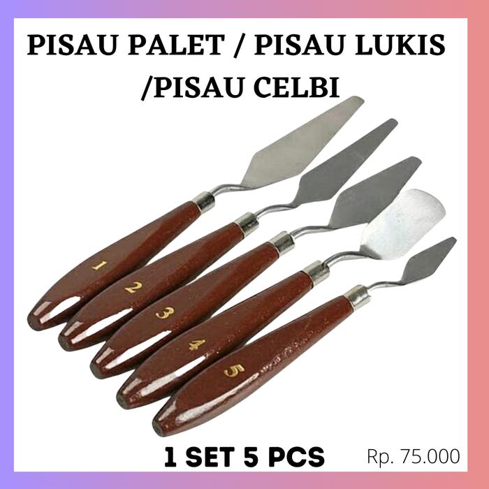 Jual 1 SET 5 PCS PISAU PALET / PISAU LUKIS / PISAU CELBI - Jakarta ...