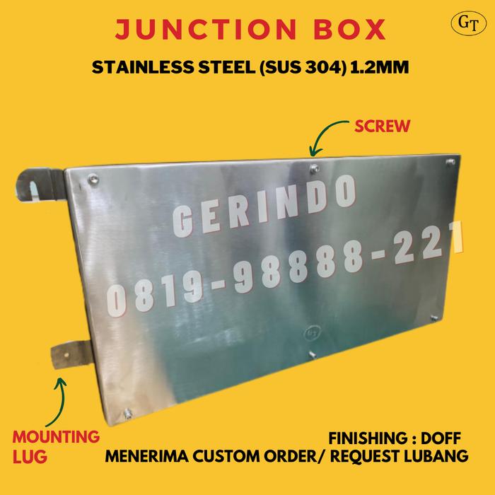 Jual Junction Box 40x50x20cm Stainless Steel SUS304 1.2mm Doff- GT ...
