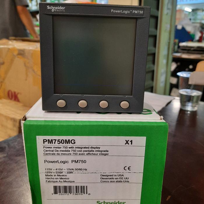 Jual power meter schneider pm750mg pm750 mg / powerlogic pm750mg ...