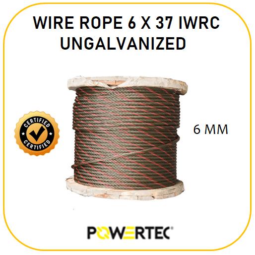 Jual WIRE ROPE 6X37 IWRC UNGALVANIZED 6 MM ( SLING SELING KAWAT FULL BAJA) - Kota Tangerang ...