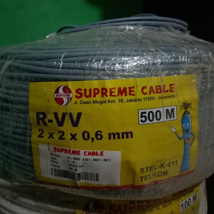 Jual Kabel Telpon Supreme ITC 2 Pair Atau Isi 4 (2x2x0,6) @ 500 mtr ...