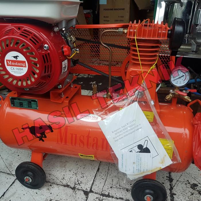 Jual Kompresor 1/4 HP PK + Engine Bensin Mustang CX 160 Rakit Komplit ...