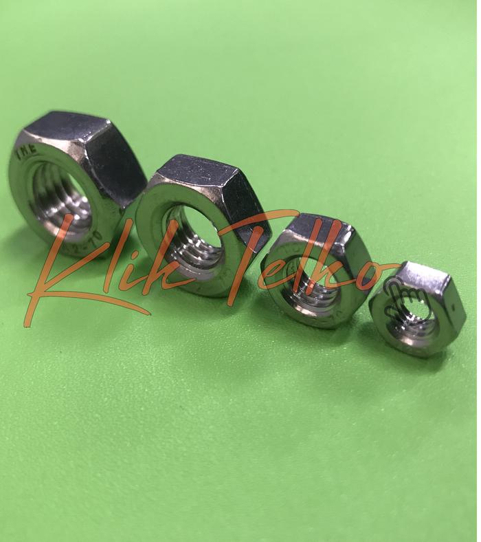 Jual Mur M6 SUS 304 / Nut M6 SUS 304 Stainless Steel - Kab. Bekasi ...