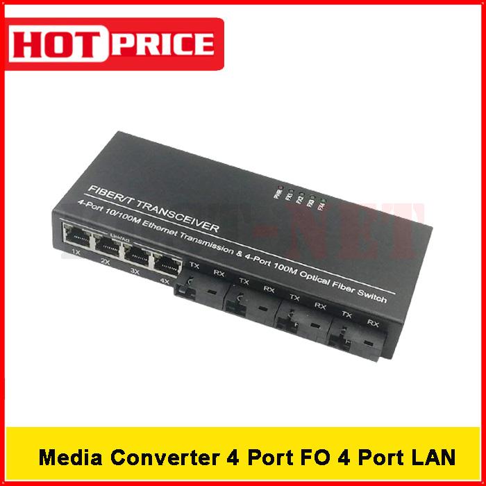 Jual Media Converter 4 Port FO 4 Port LAN - HTB Fiber Optic - Kab ...