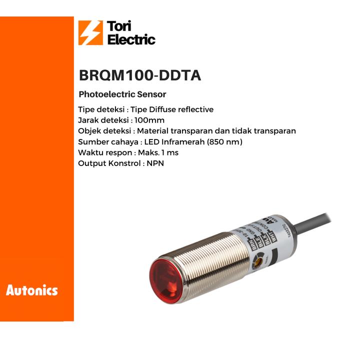 Jual AUTONICS BRQM100-DDTA BRQM 100 DDTA PHOTOELECTRIC SENSOR 100% ORI - Kota Bandung - Tori ...