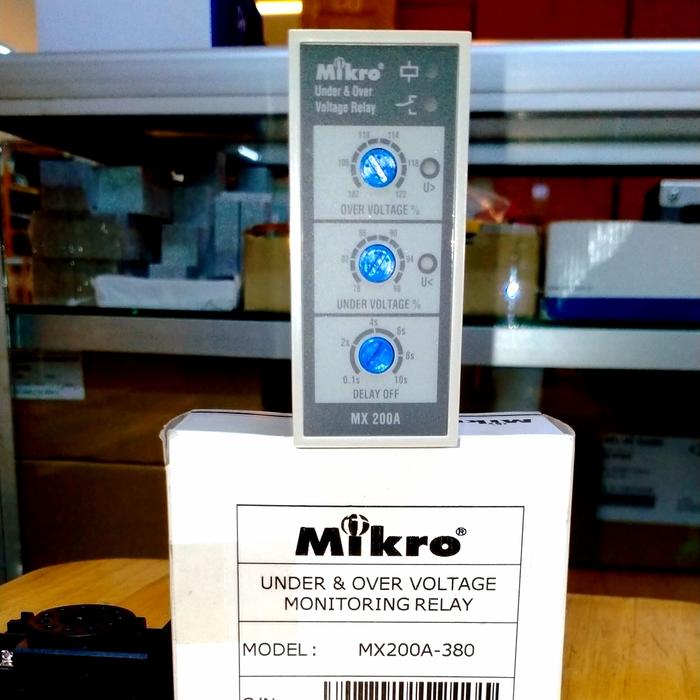 Jual MIKRO, MX200A , under & over voltage relay 3phase - Jakarta Barat ...