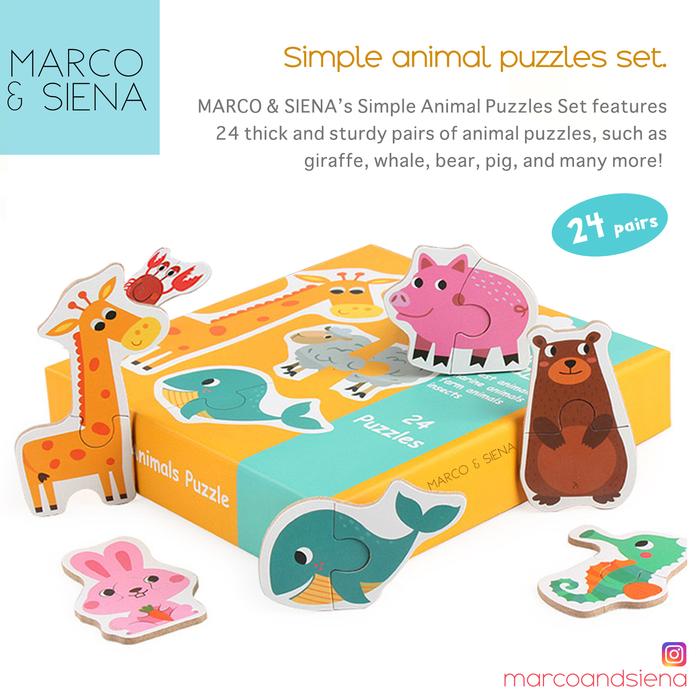 Jual Mainan Jigsaw Matching Puzzle Binatang Hewan Transportasi Mns ...
