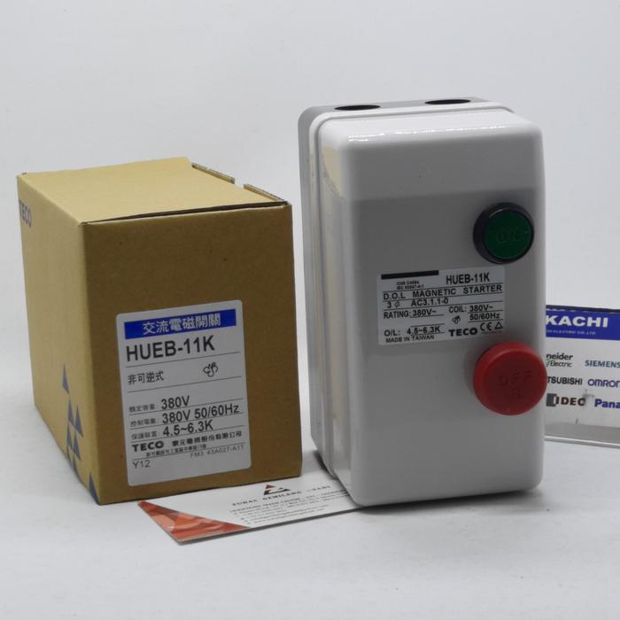 Jual HUEB-11K (4,5~6,3A), CONTACTOR / MAGNETIC STARTER TECO - Jakarta ...