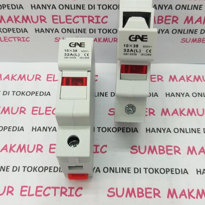 Jual FUSE HOLDER GAE 10X38 WITH LED / RUMAH FUSE RT 18-32 GAE / FUSE ...