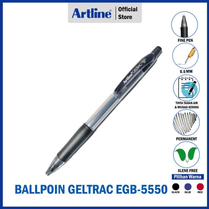 Jual PULPEN ARTLINE GEL INK PERMANENT PEN EGB-5550 - Hitam - Jakarta ...
