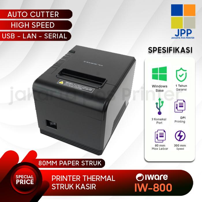 Jual PRINTER THERMAL IWARE IW-800 Auto Cutter High Speed - Jakarta ...