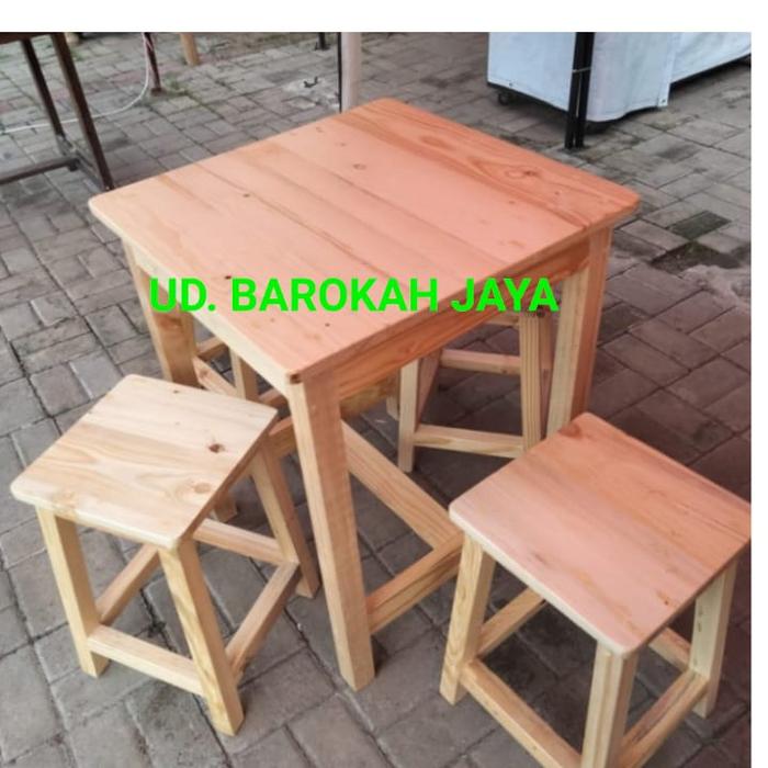 Jual meja makan minimalis/meja bakso/meja seblak/meja mie ayam jati ...