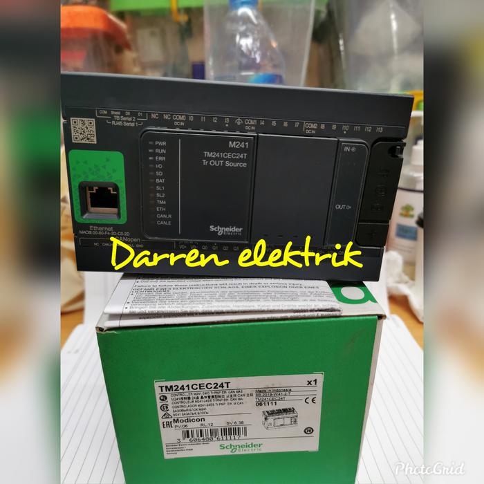 Jual schneider modicon controller M241, TM241CEC24T, 24vdc - Jakarta Barat - darren elektrik ...
