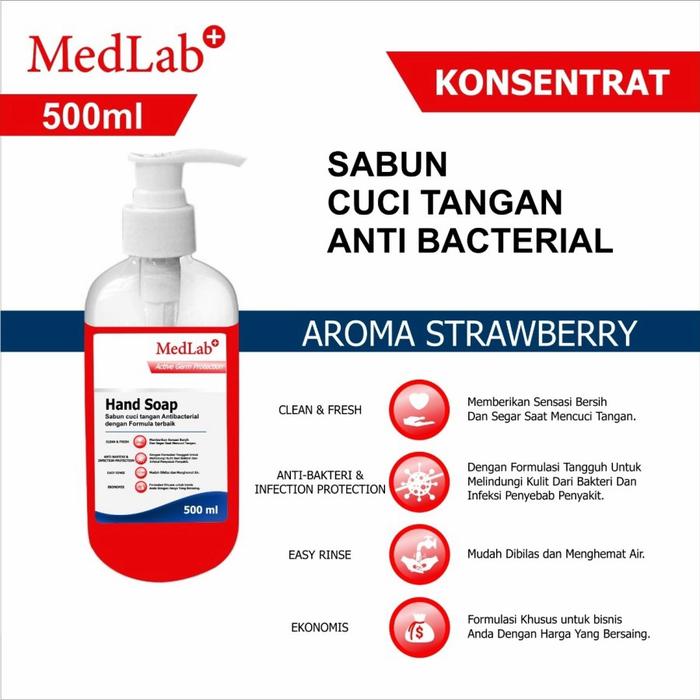 Jual Handsoap Hand Soap MEDLAB Sabun Cuci Tangan 500 ml 500ml ...