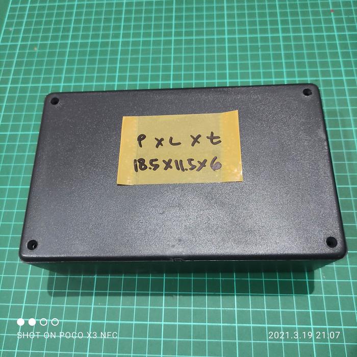 Jual KOTAK ELEKTRONIK BOX X6 BOX X-6 BOX 18.5X11.5X6CM HITAM BOX ...