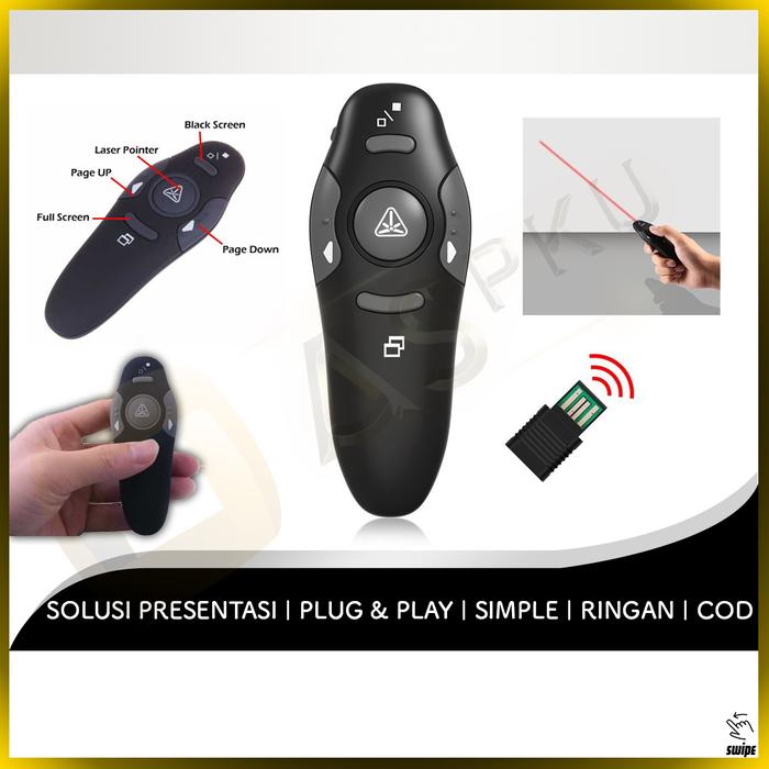 Jual Wireless Laser Pointer / Presentasi / Meeting / PPT / Remote USB ...