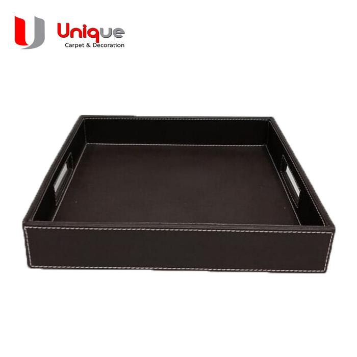 Jual Nampan Tray Kulit Coklat Uk 25x35cm / Baki Display Jakarta ...