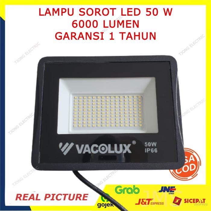 Jual LAMPU SOROT 50 WATT LED VACOLUX 50W LAMPU TEMBAK FLOODLIGHT ...