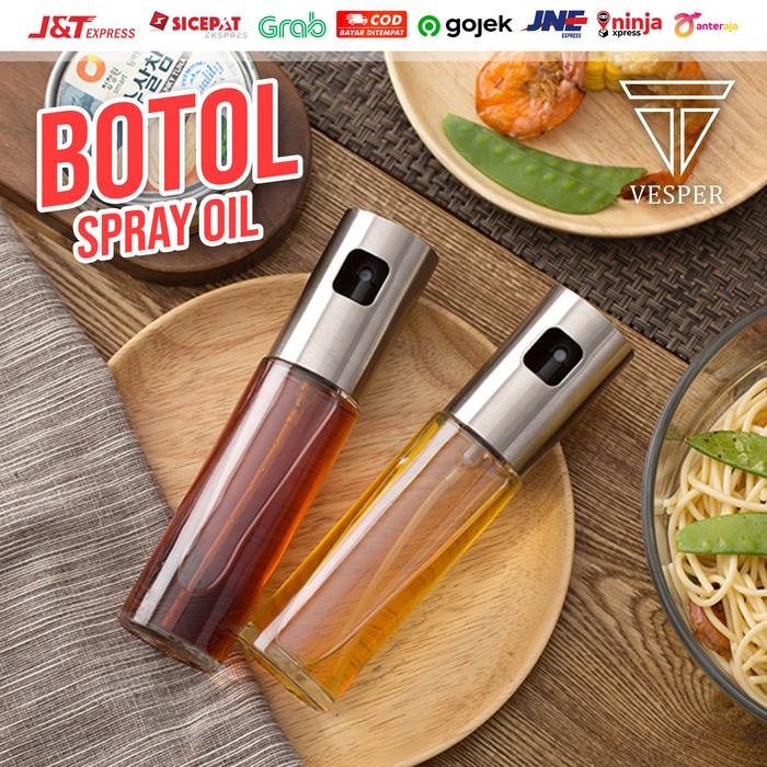 Promo botol minyak spray olive oil bbq chinese food 100ml / botol spray ...