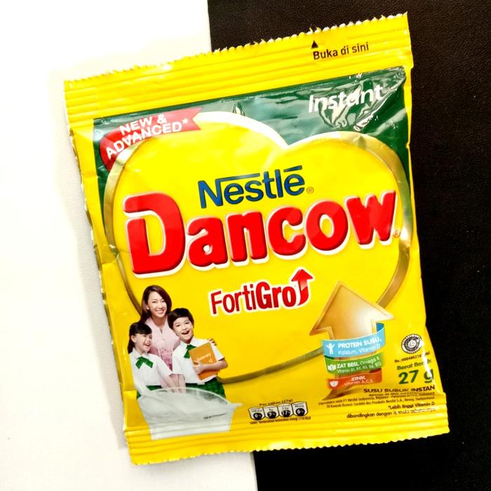 Jual susu bubuk instan dancow FORTIGRO 10x27gr sachet DANCOW COKELAT ...