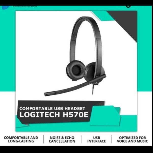 Jual Headset Logitech H570E USB Stereo - Logitech H570 E USB Headset ...