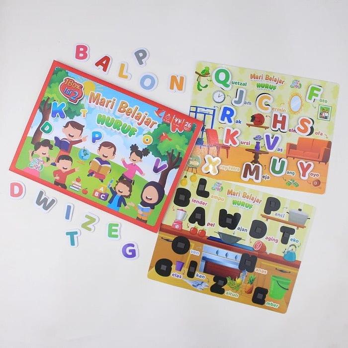 Jual Busy Page ABC Huruf Konsep Mari Belajar Huruf Activity Sheet ...