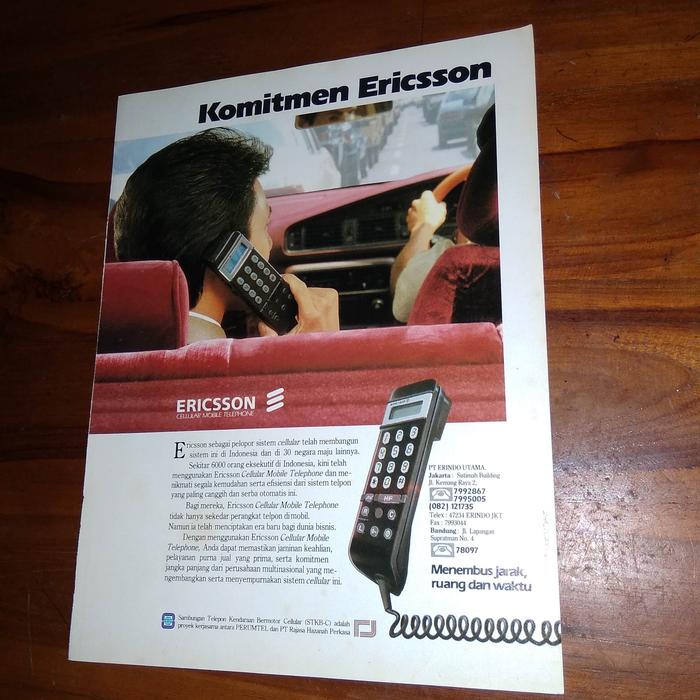 Jual iklan jadul handphone Ericsson copotan majalah lawas original ...