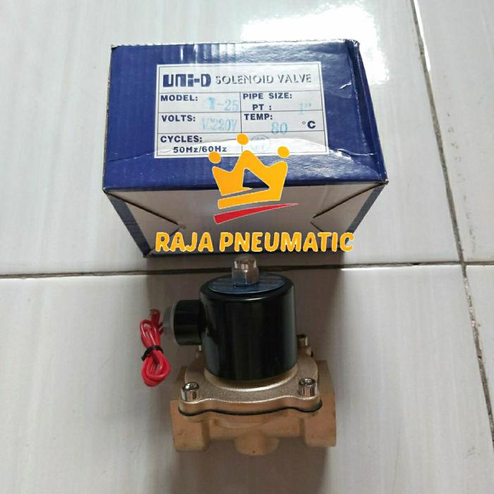 Jual SOLENOID VALVE KUNINGAN 1 INCH NC 2W250-25 / UW-25 UNI-D AC220V/DC24V - Jakarta Barat ...