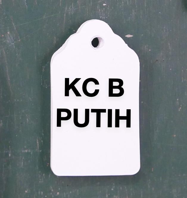 Jual 50 PCS / HANG TAG KECIL POLOS BY TAT TET TOT - KC B PUTIH - Kota ...