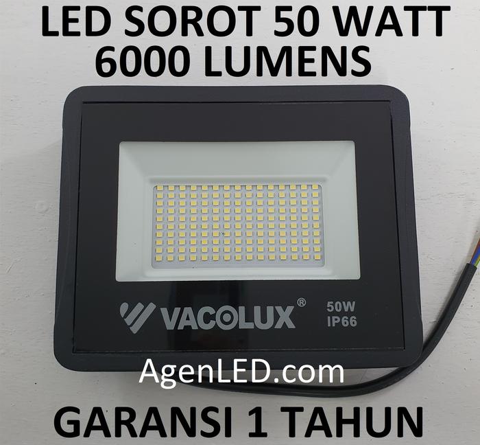 Jual VACOLUX LED SOROT 50W Flood light Lampu FLOODLIGHT 50 w watt ...