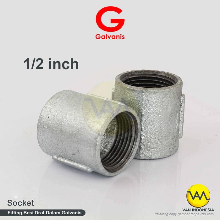 Jual Socket Galvanis 1/2 inch Fitting Pipa Besi - Kota Bandung - VAN ...