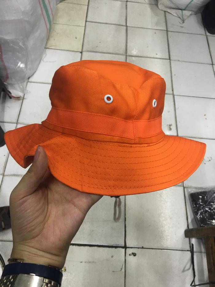 Jual Topi PPSU Topi Kebersihan Topi Orange Topi Rimba Orange Bucket Hat ...