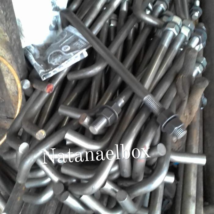 Baut Anchor Bolt/Angkur Pondasi Tiang Lampu Jalan PJU, 41% OFF