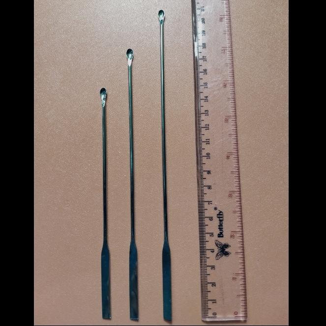 Jual Micro Spatula Spoon 15cm. Mikro Spatula Lab. Stainless Steel ...