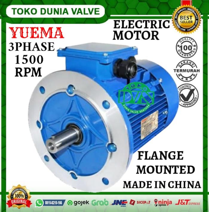 Jual YUEMA ELECTRIC MOTOR 0.37kw 0.5hp 3 PHASE FLANGE - Jakarta Pusat ...